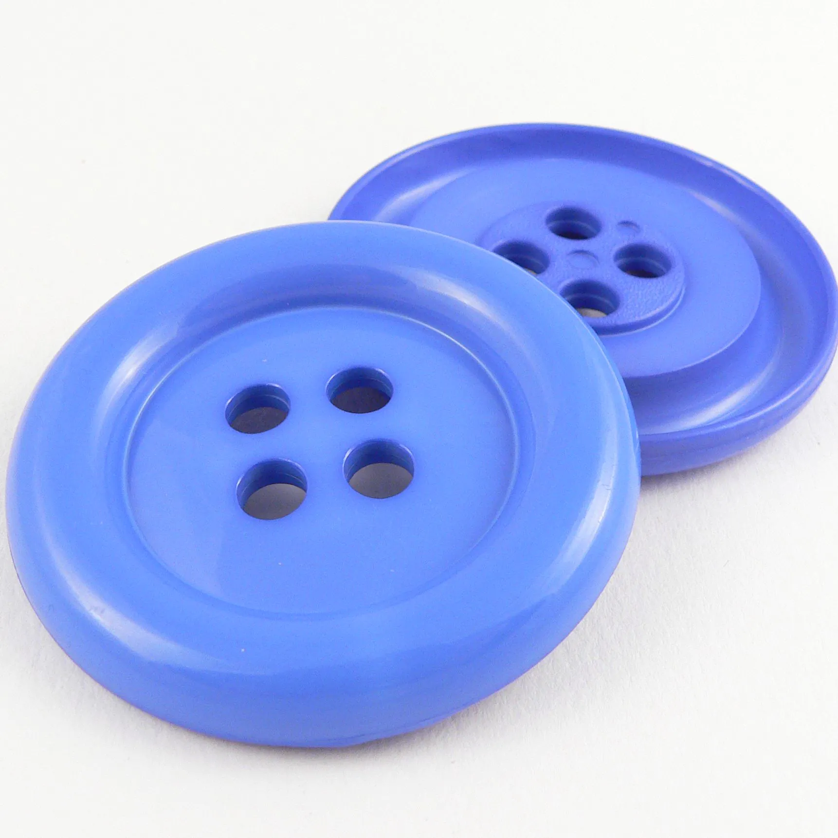 65mm Extra Large Blue Chunky 4 Hole Sewing Button Totally Buttons